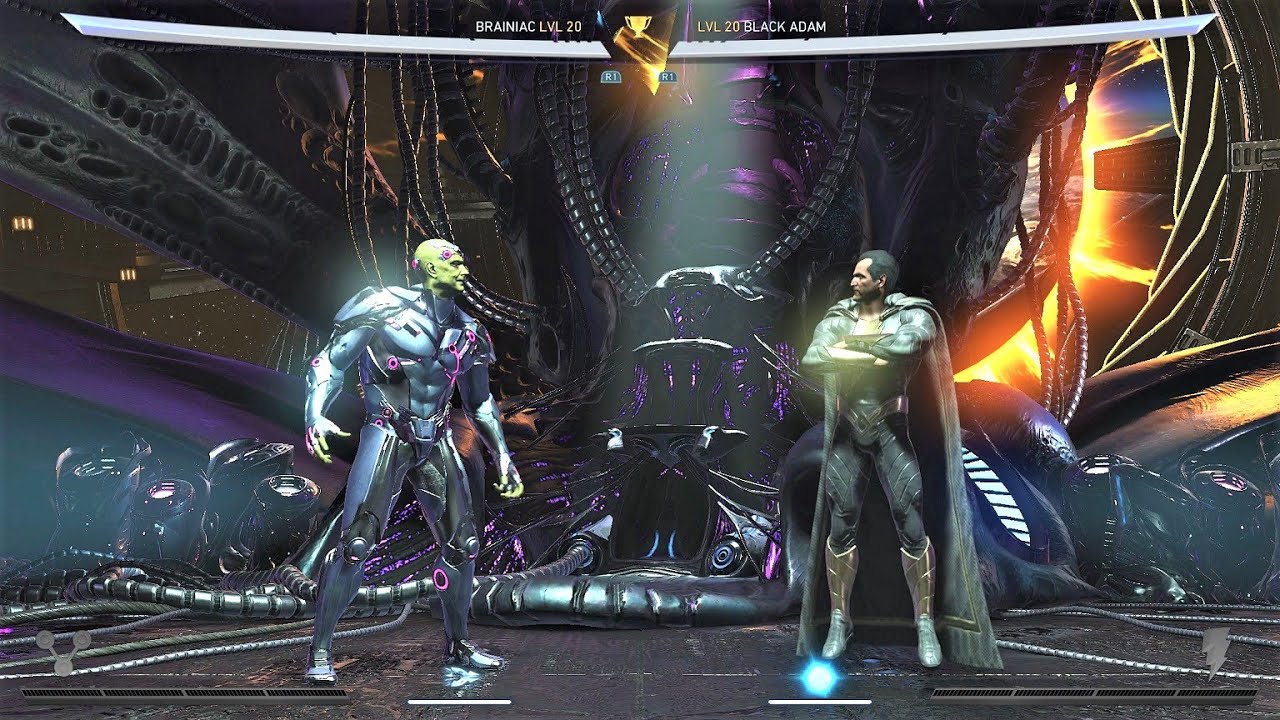 Brainiac vs Black Adam (Hardest AI) - Injustice 2 - YouTube
