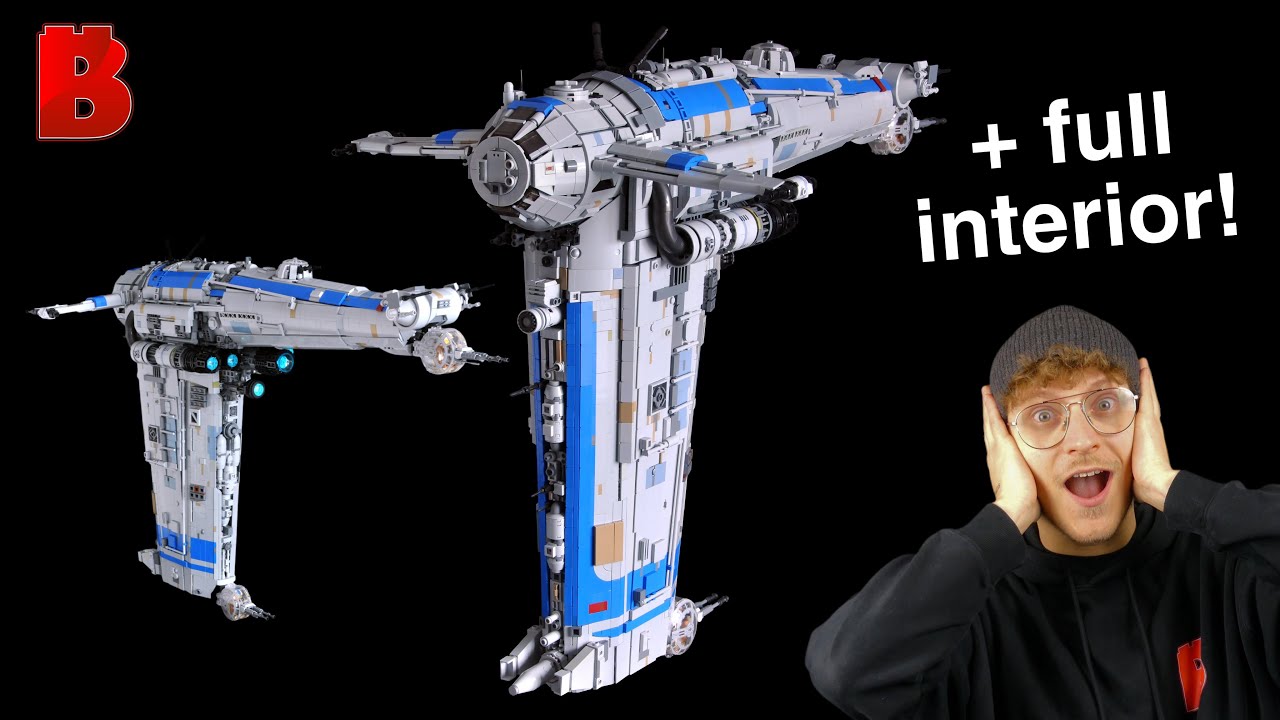 My New FAVORITE! HUGE 7000 Parts Lego Resistance Bomber! Minifig Scale ...