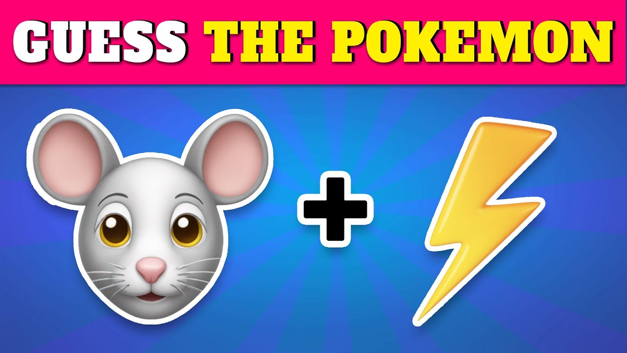 Guess the Pokemon by Emoji 🔥⚡| Pokemon Quiz | Quiz Rainbow - YouTube