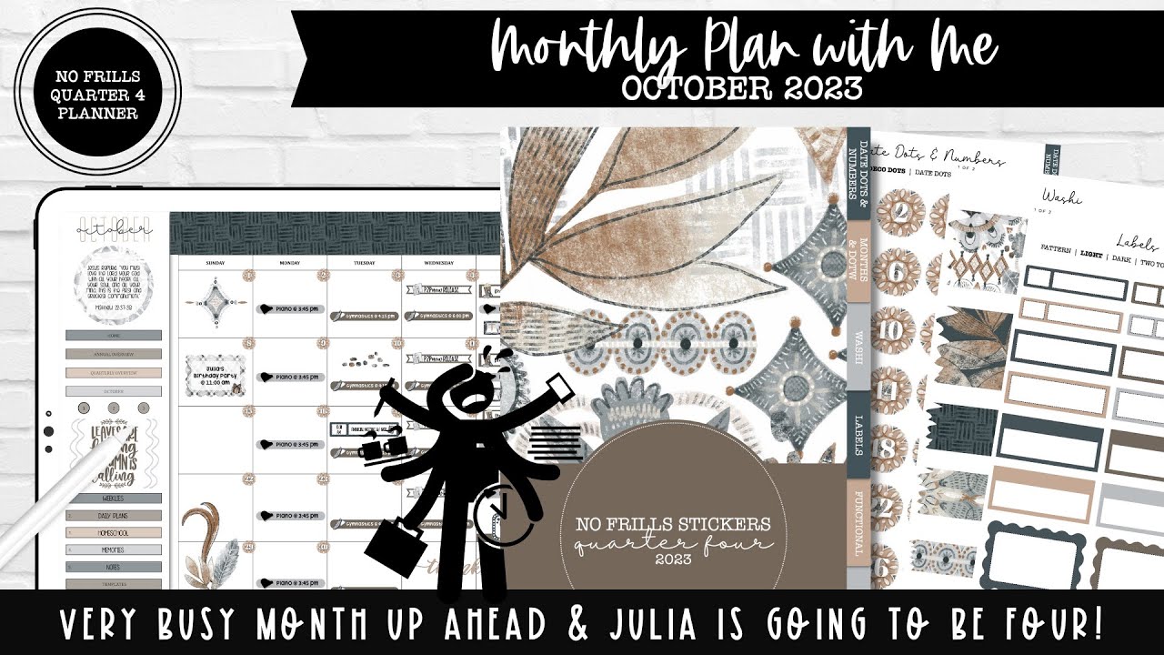 Planning Out the Very Busy Month of October 😅 | October 2023 | Digital ...