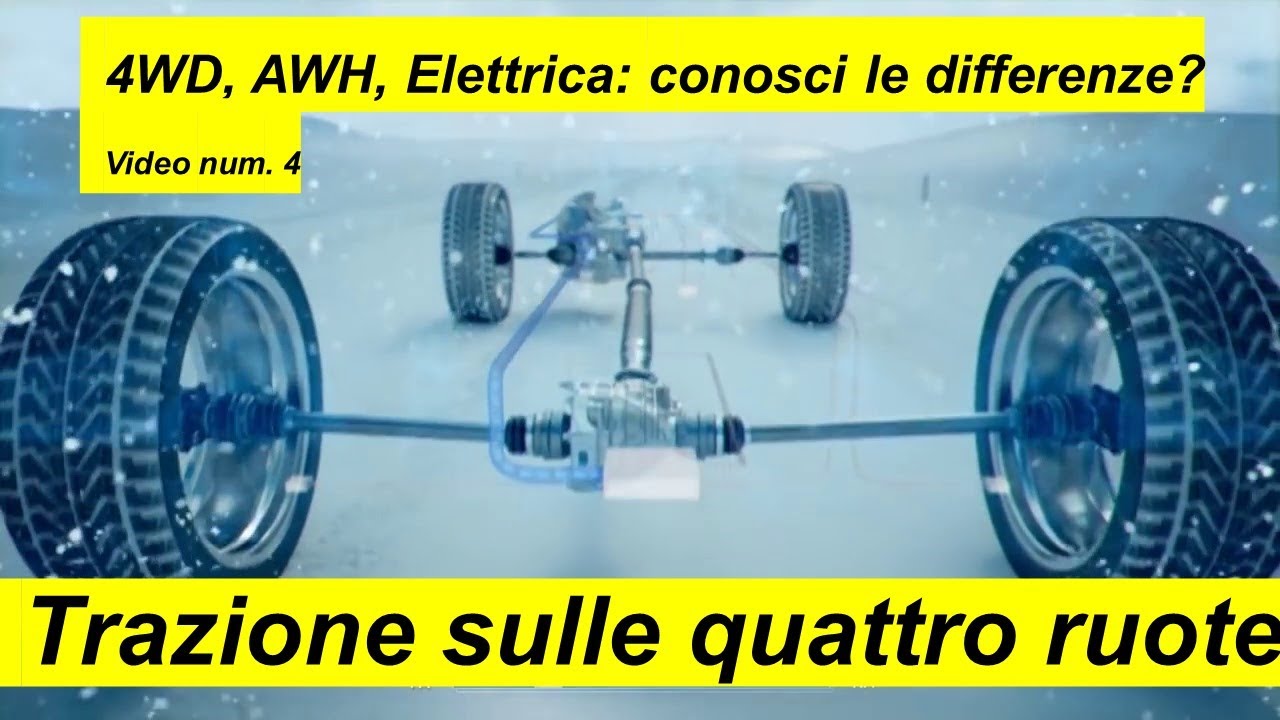 Sistemi di trazione 4 ruote motrici: 4WD, AVH, elettrica (ibrida) - YouTube