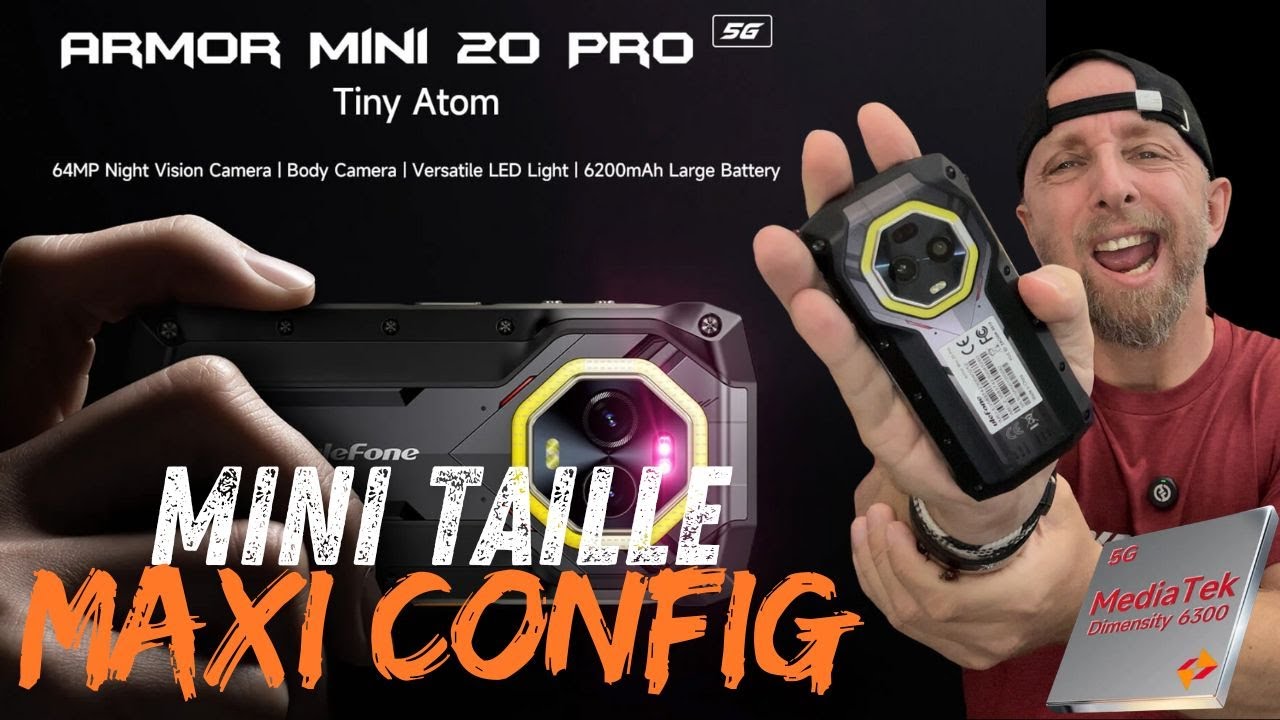 Ulefone Armor Mini 20 Pro : Smartphone 5G Compact, Ultra Résistant et ...