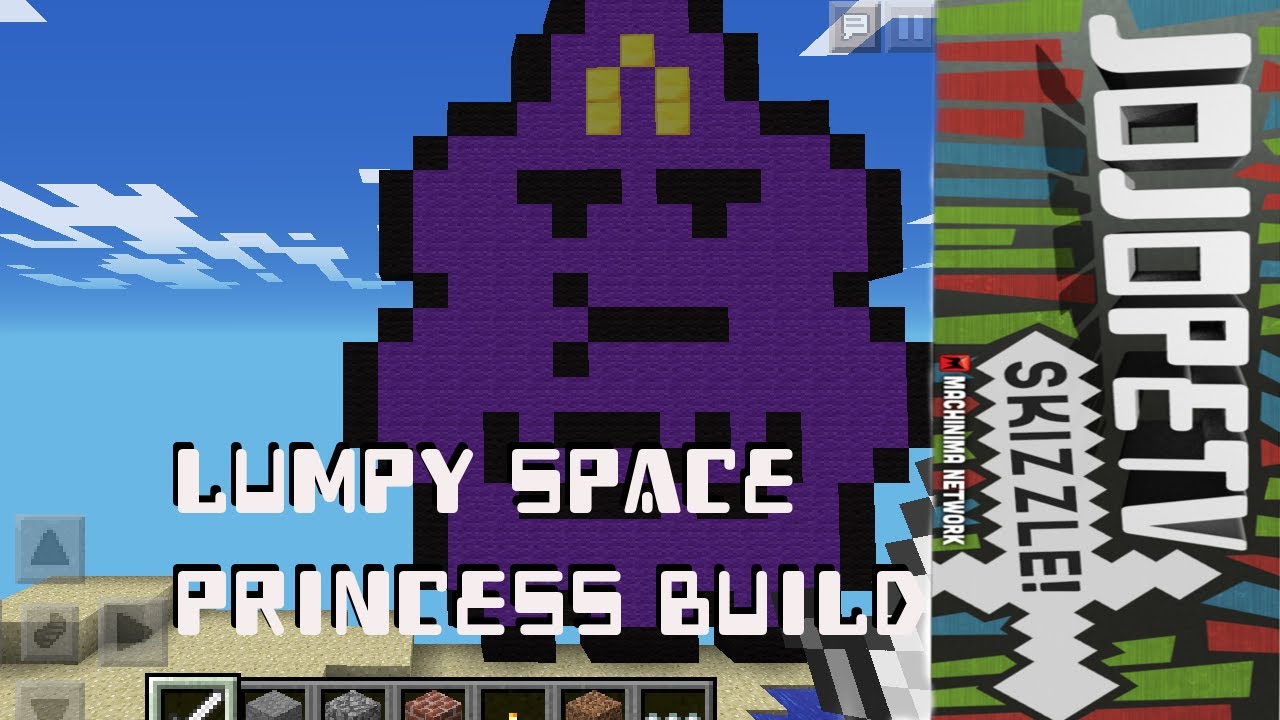 Lumpy Space Princess Adventure Time Minecraft Pocket Edition Speed Build Pixel Art - YouTube
