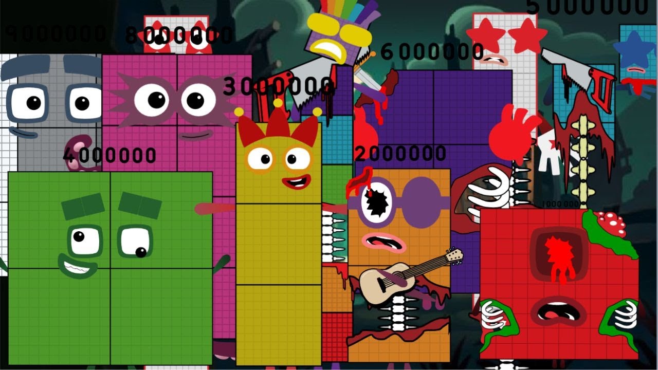 The Scariest Zombies! Numberblocks Band But Reimagined From (1000000 ...
