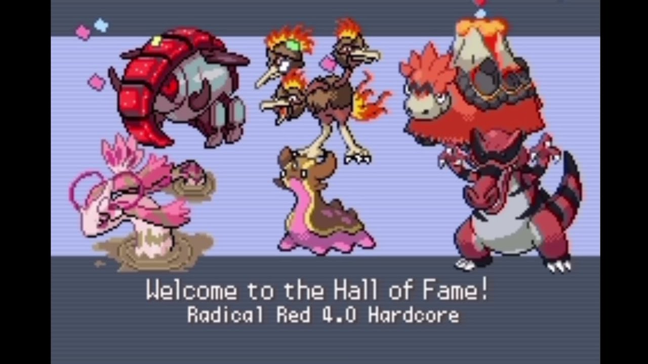 Pokemon Radical Red 4.0 Hardcore Mode Ground Monotype - Elite 4 ...