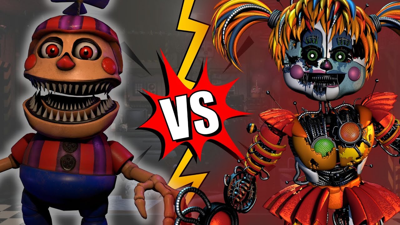 ¡EL MAYOR VS DEL CANAL! SCRAP BABY vs NIGHTMARE BB! - FNAF Liga ...
