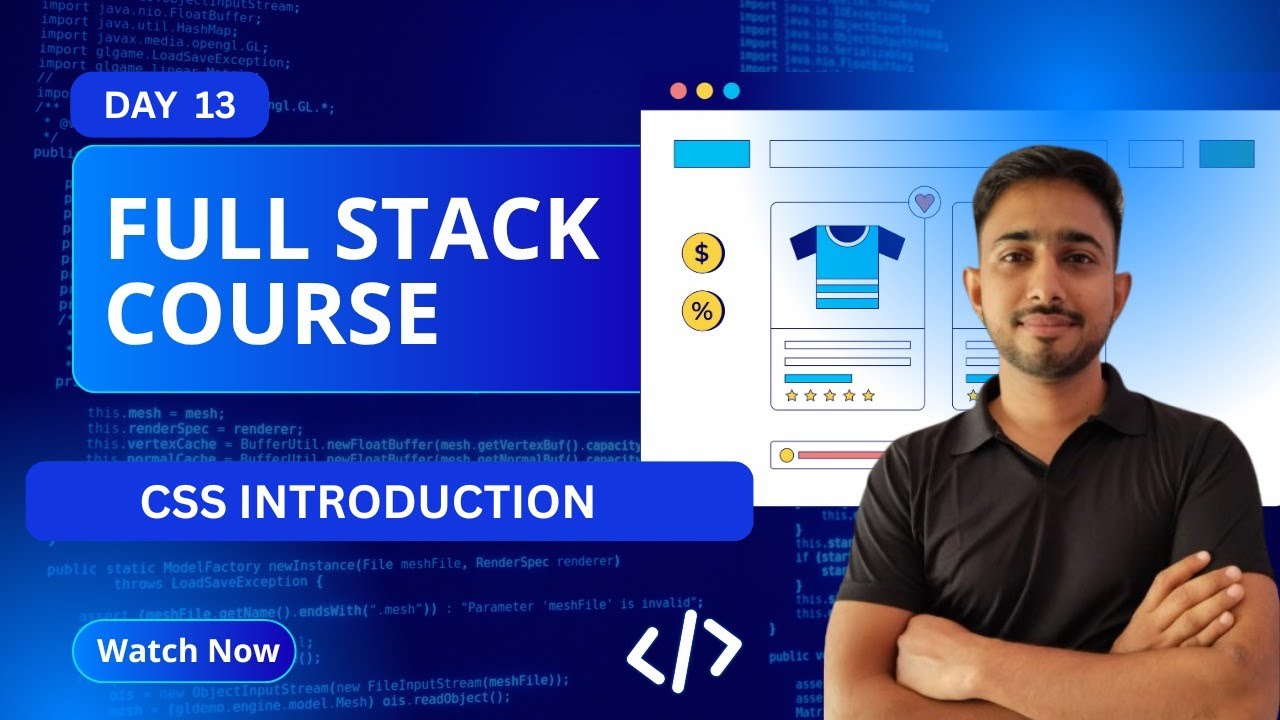 Day 13 - CSS Introduction | Css Course | Full Stack Course in Hindi ...