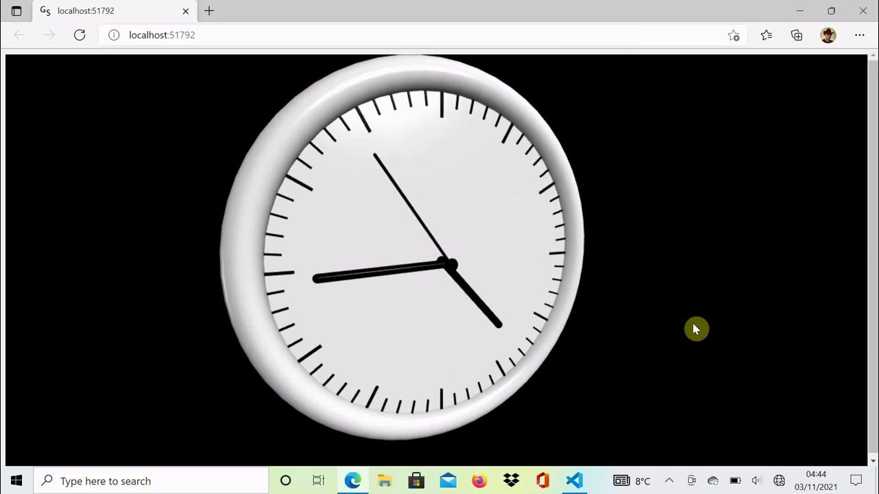VPython Clock Real Time - YouTube
