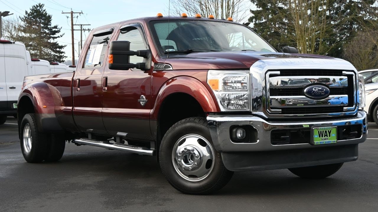 2016 Ford F350 Lariat Dual Rear Wheels Walkaround and Information - YouTube