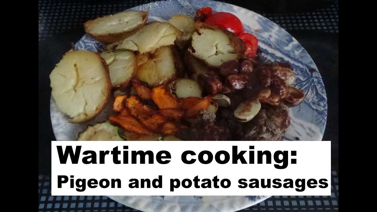 How to make wartime pigeon and potato sausages - YouTube