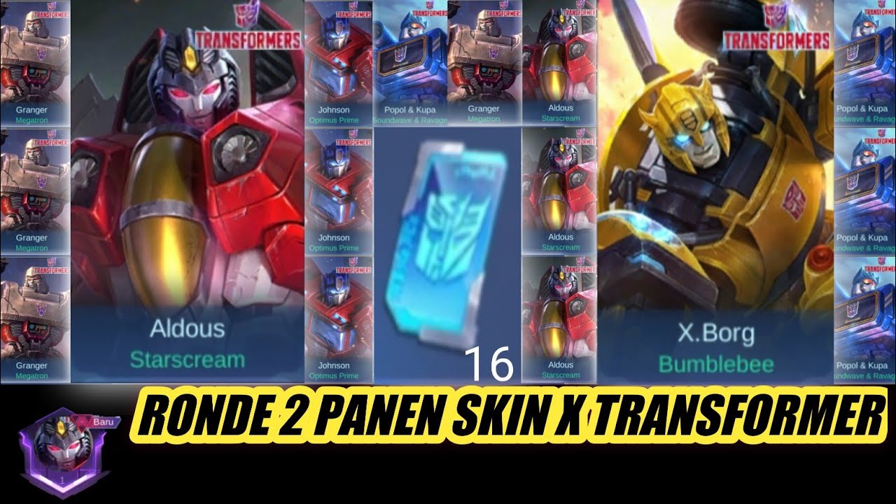 EVENT X TRANSFORMERS RONDE KE -2 PANEN SKIN MLBB - YouTube