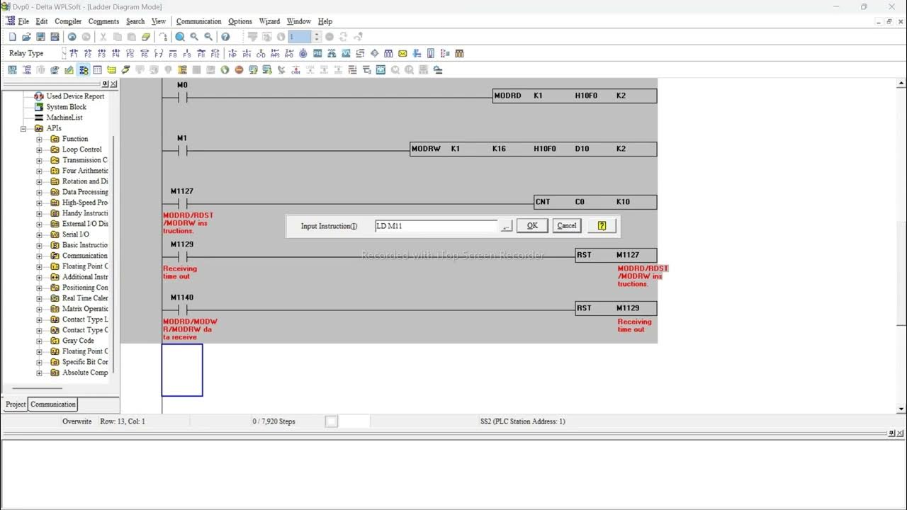 DELTA PLC [COMMUNICATION BETWEEN PLC AND ASD-A SERIES AC DRIVE ...
