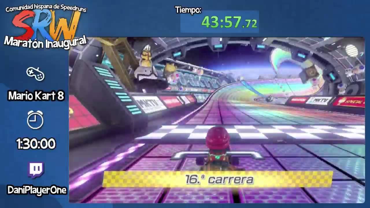 Mario Kart 8 Speed Run 1:30:00 por DaniPlayerOne (Maratón Inaugural SRW ...