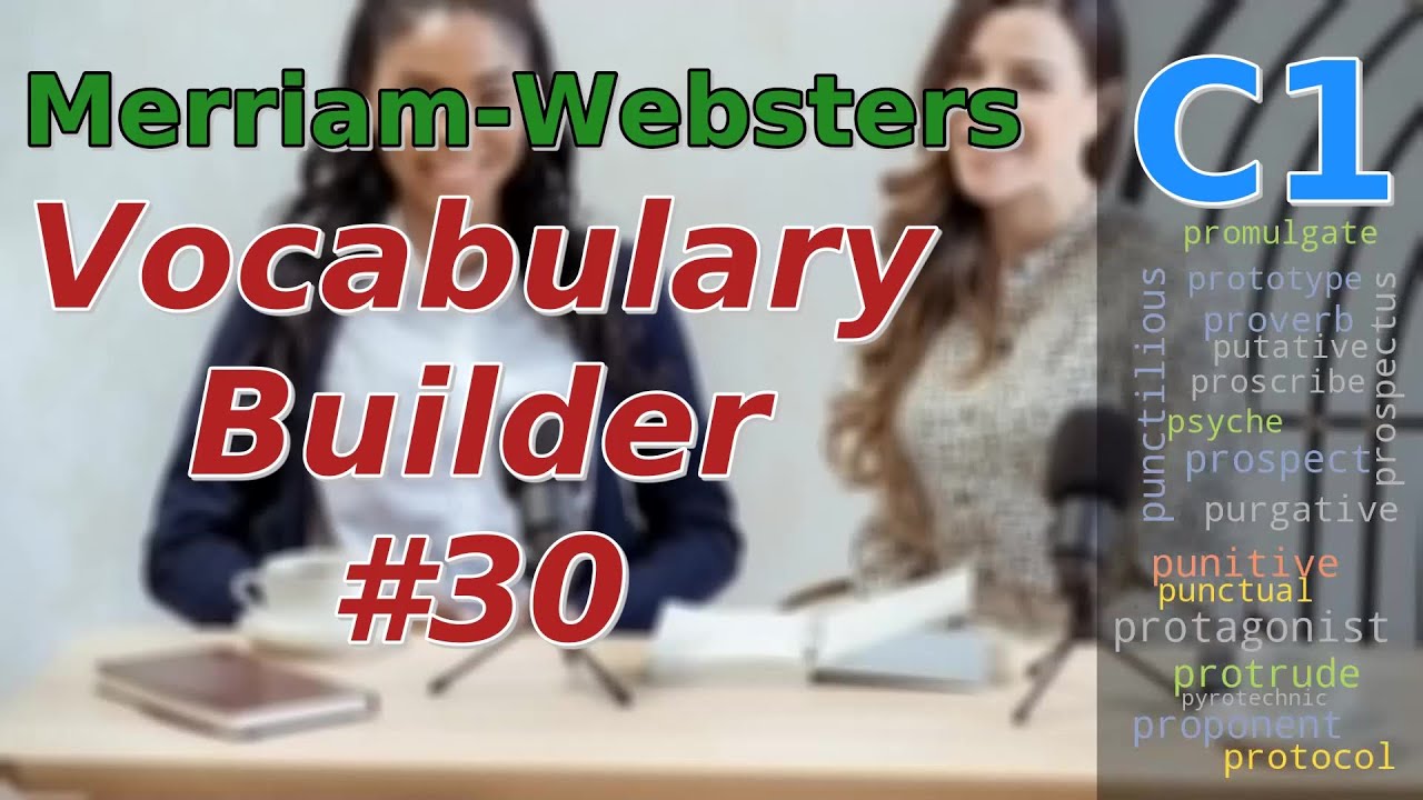 Merriam-Webster's Vocabulary Builder #30 #MWVB #english #conversation ...
