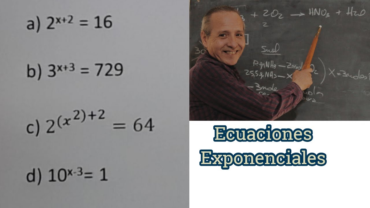 Ecuaciones Exponenciales - YouTube