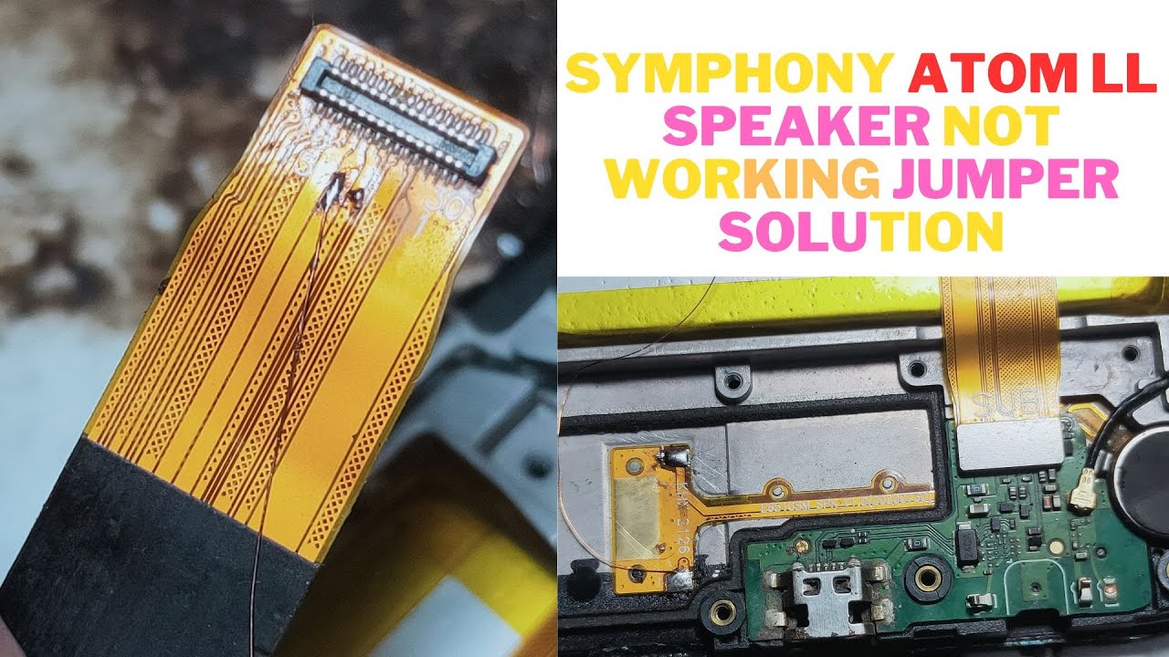 symphony atom ll speaker not working jumper solution - YouTube