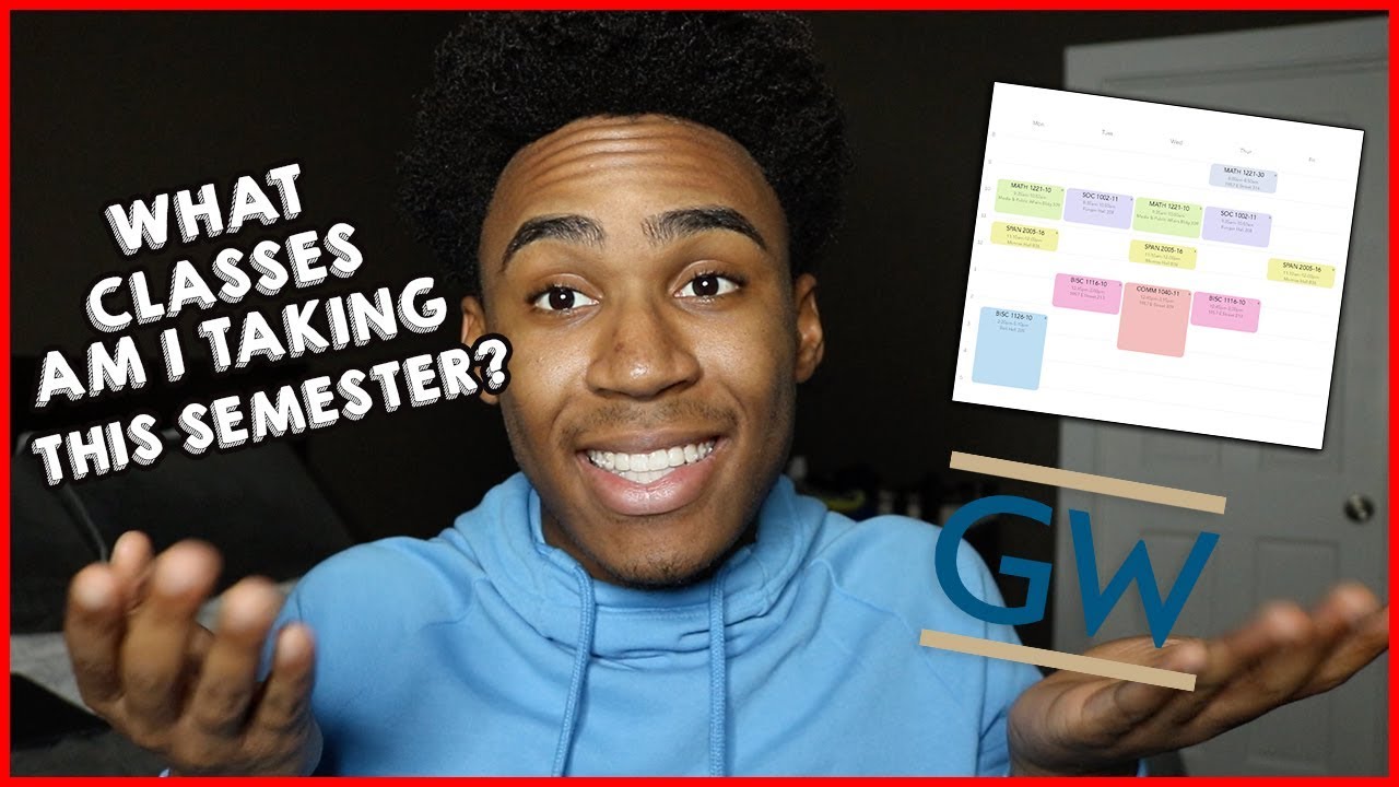 WHAT COLLEGE CLASSES AM I TAKING IN MY SECOND SEMESTER?! - YouTube
