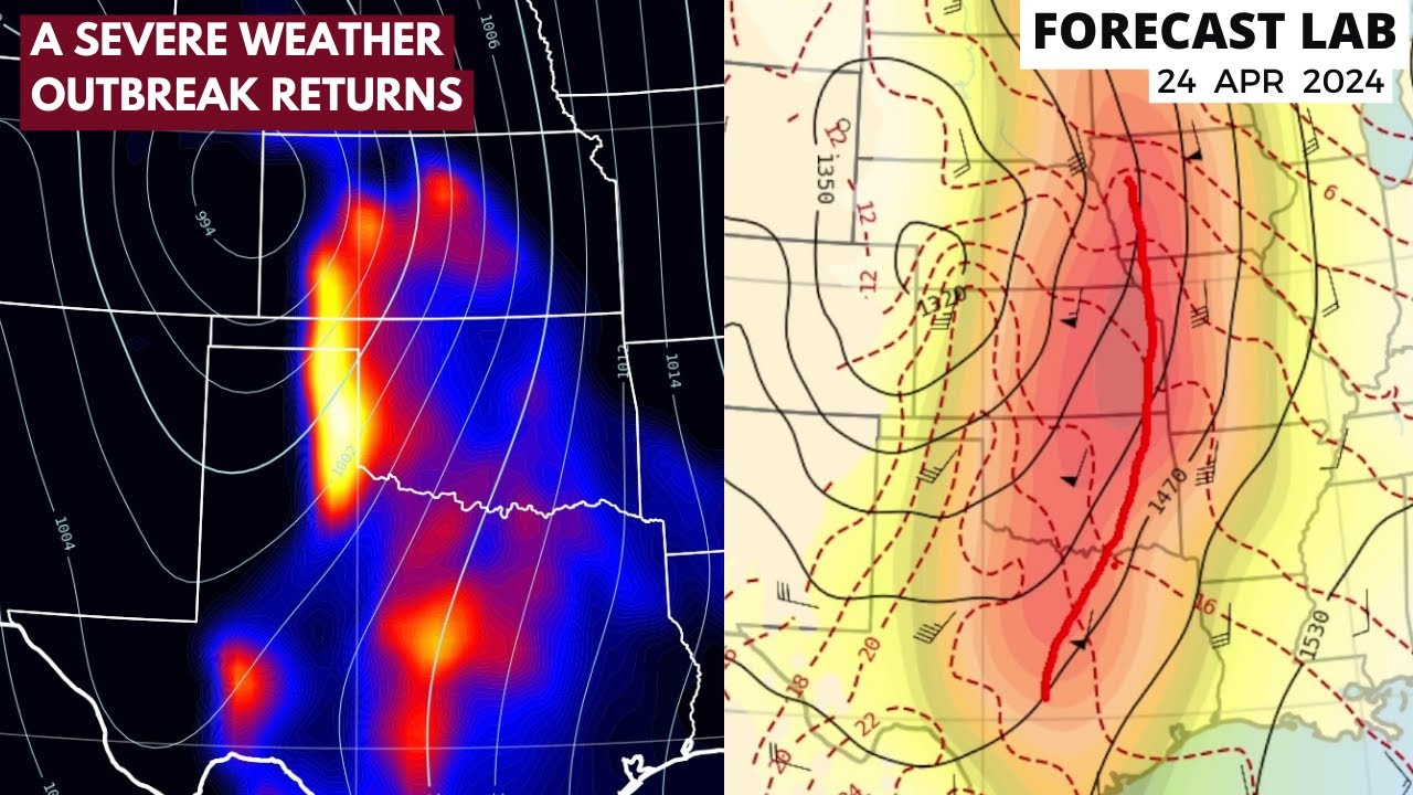 Wed 4/24/24 - Here's how the upcoming severe weather will unfold ...