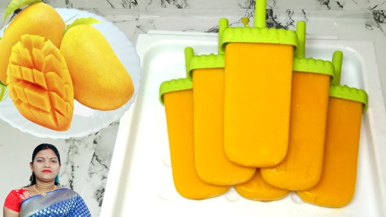 🥭 Mango Ice Cream Recipe Bangla | Mango Ice Cream Recipe At Home ...