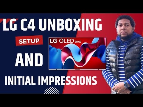 LG C4 | 42" OLED TV Unboxing, Setup & Initial Impressions - YouTube