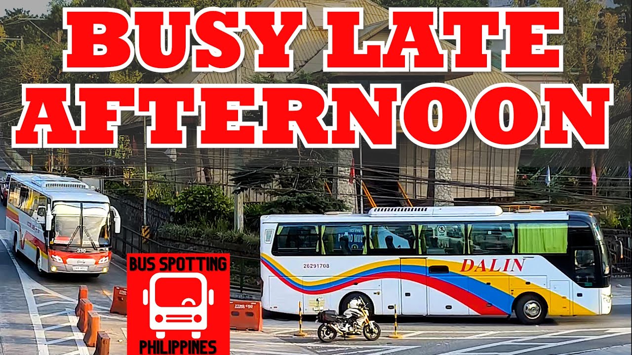 BUSY LATE AFTERNOON BUS SPOTTING IN BAGUIO CITY - YouTube