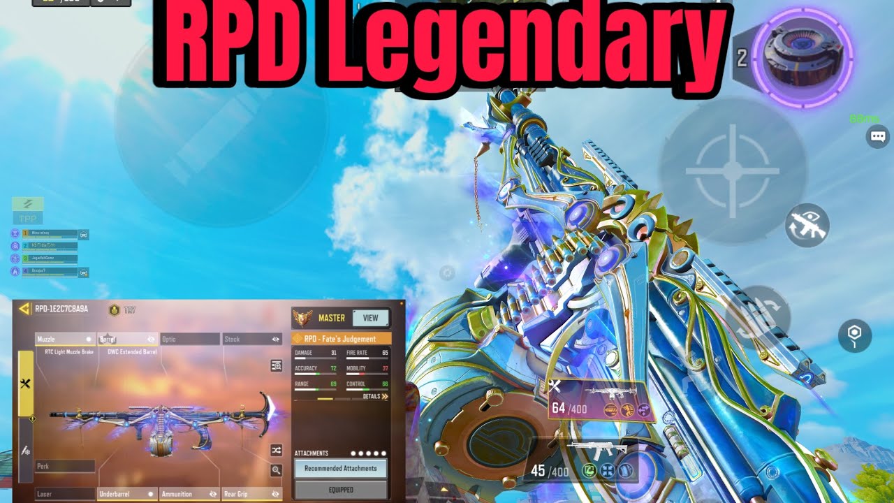 LEGENDARY RPD 🥰-FATE’s JUDGEMENT NEW LOOKS FULL GAMEPLAY IN COD MOBILE ...