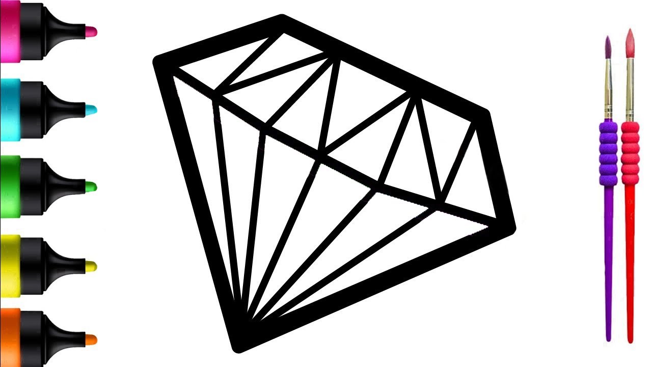 Shine Bright like a Diamond! Learn Drawing, Painting and Coloring for ...