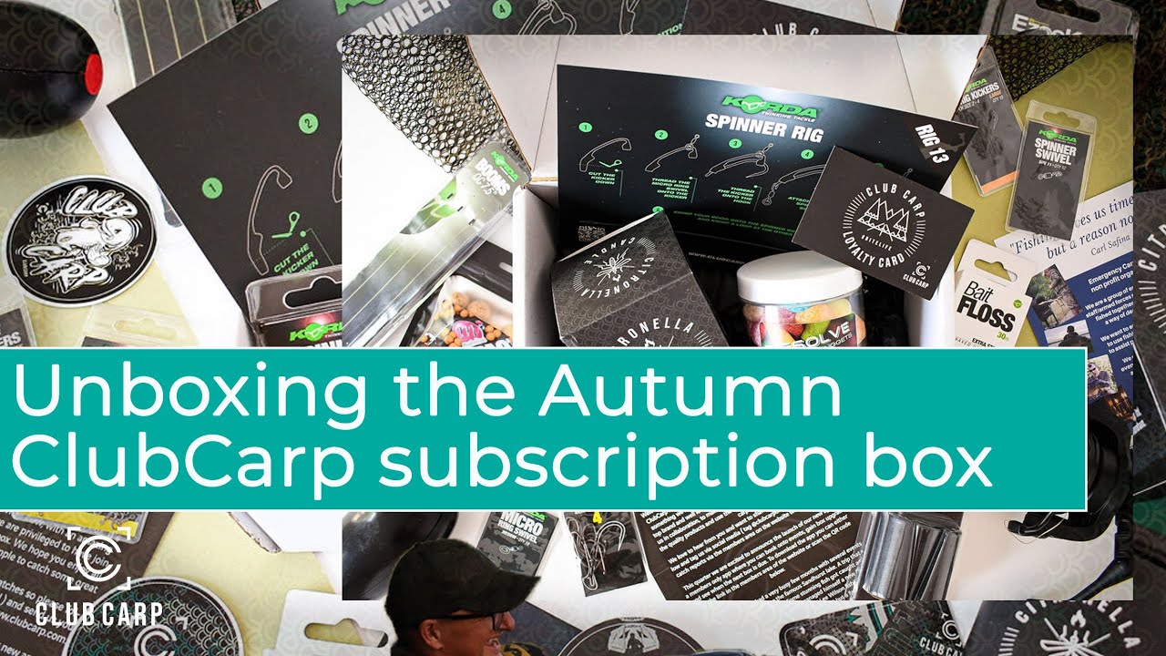 Unboxing the Autumn ClubCarp subscription box by Danny Fairbrass and ...