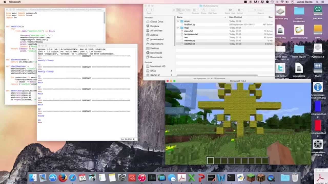 Minecraft weather forecast - YouTube