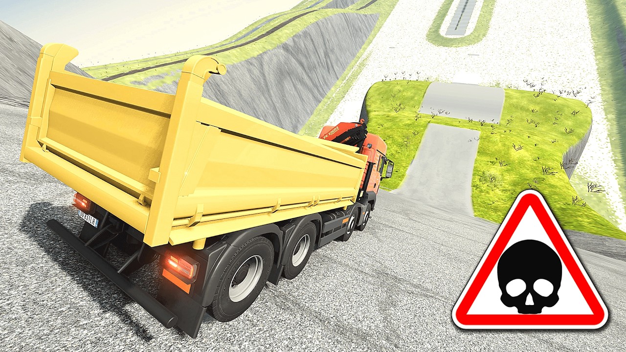 DUMP TRUCK CRAZY CRASHING LAUNCH 🚀 EPIC CAR GAME SIMULATOR - YouTube