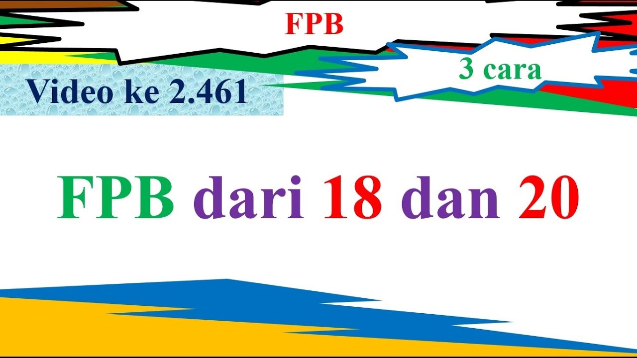 FPB dari 18 dan 20 - YouTube