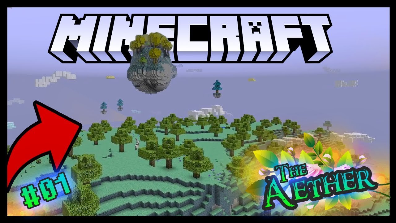 CHEGAMOS NA INCRÍVEL DIMENSÃO DO AETHER NO MINECRAFT - YouTube