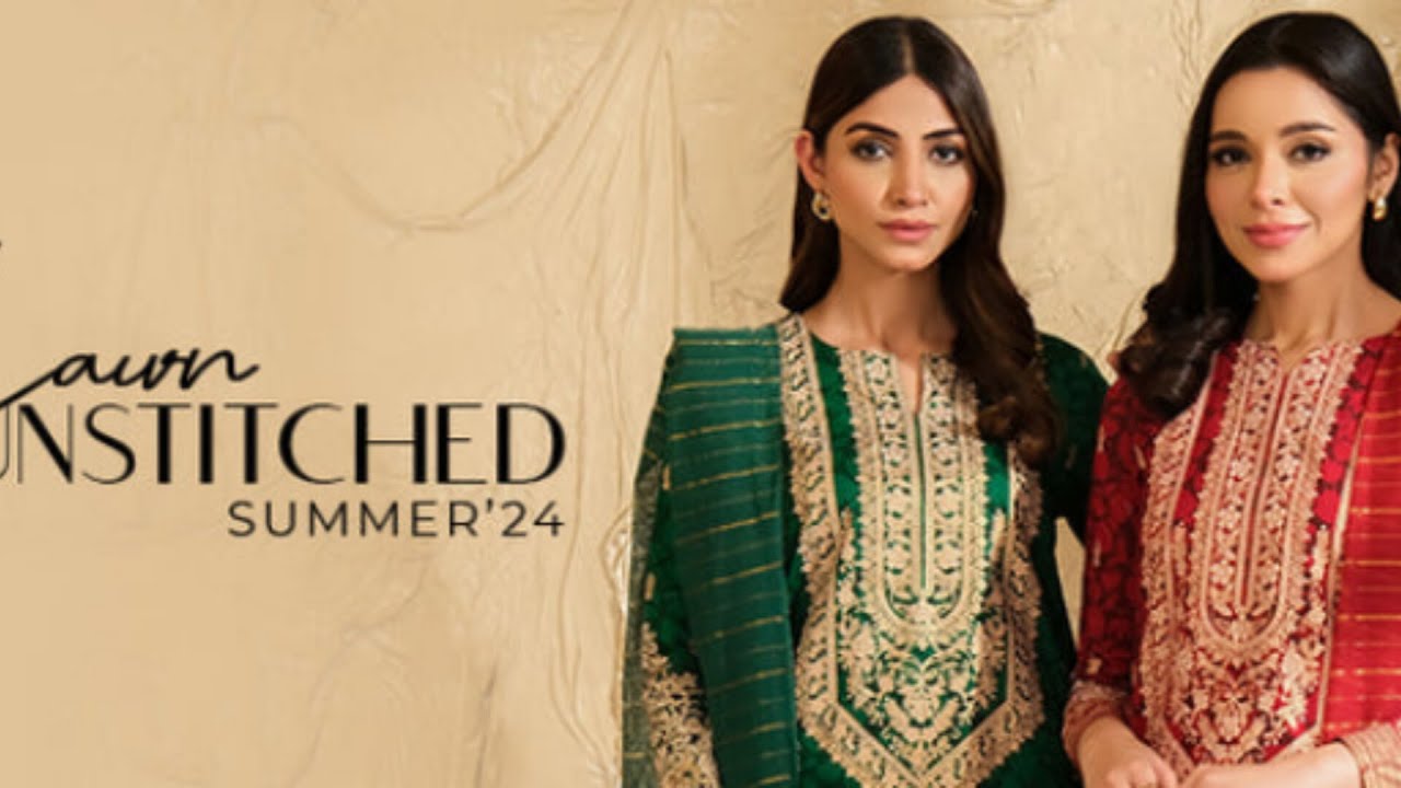 Limelight New Embroidery lawn collection 2024||2pc&3pc Unstich ...