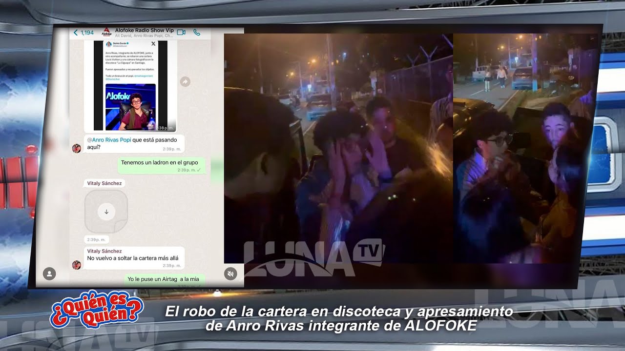 Aclaraciones del robo de la cartera en discoteca y apresamiento de Anro ...