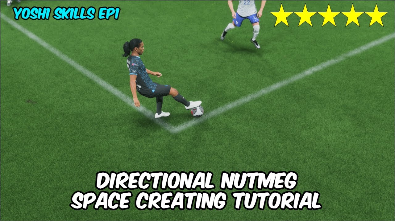 EASIEST SPACE CREATING SKILL MOVE EA FC | DIRECTIONAL NUTMEG TUTORIAL ...