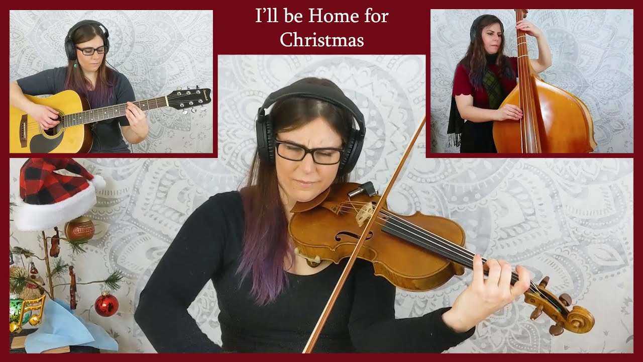 I'll Be Home for Christmas - Violin / Guitar / Bass Cover - YouTube