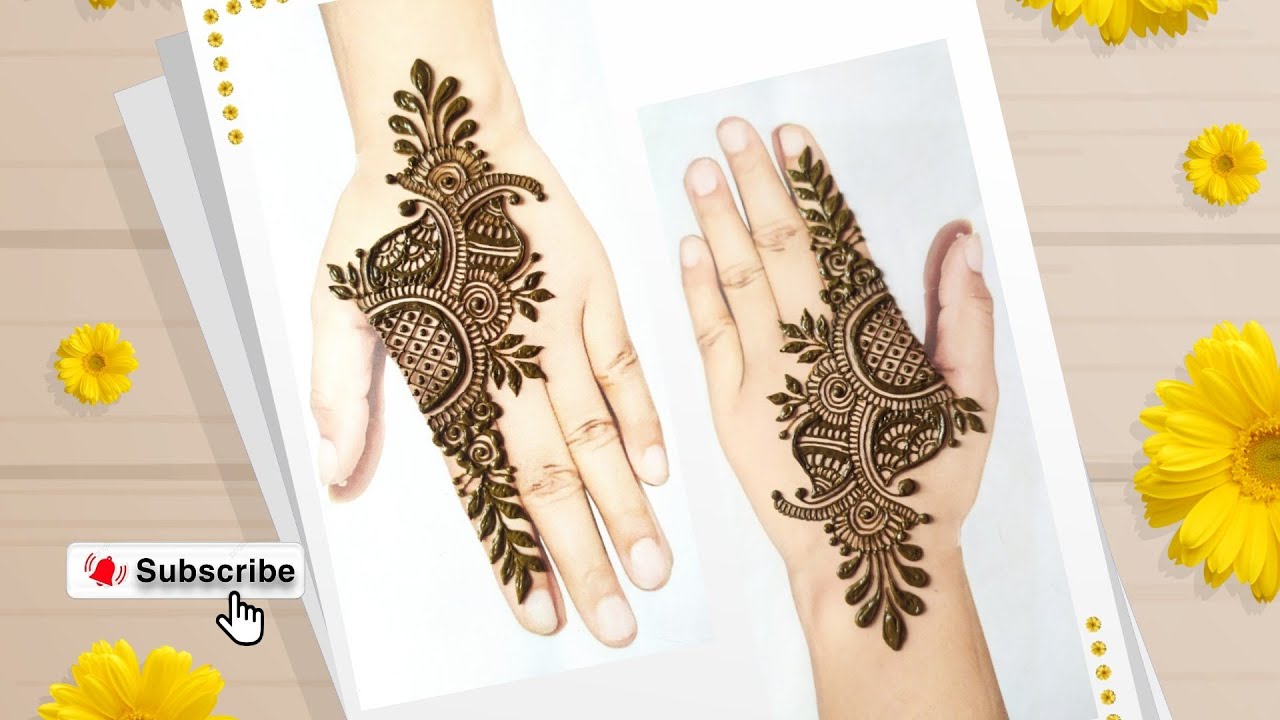 latest back hand mehndi design | latest back hand mehndi | easy ...