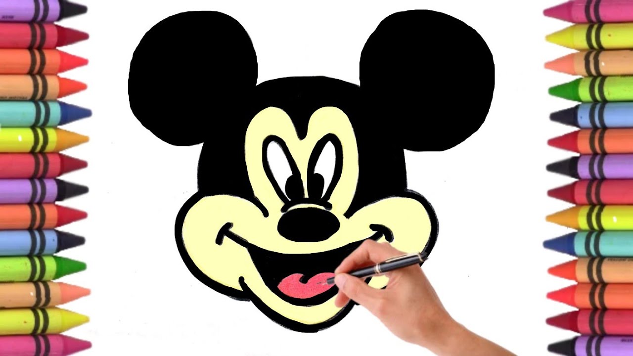 Draw Easy And Cute Micky Mous For Kids Step By Step #kidsdrawing # ...