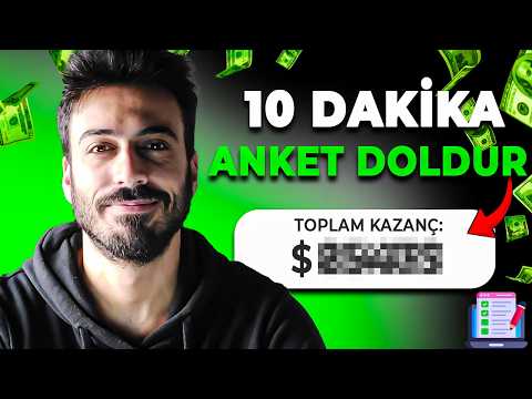 10 DK ANKET DOLDURARAK PARA KAZANMA DENEDİM!🔥(Kaç Dolar Kazandım?)