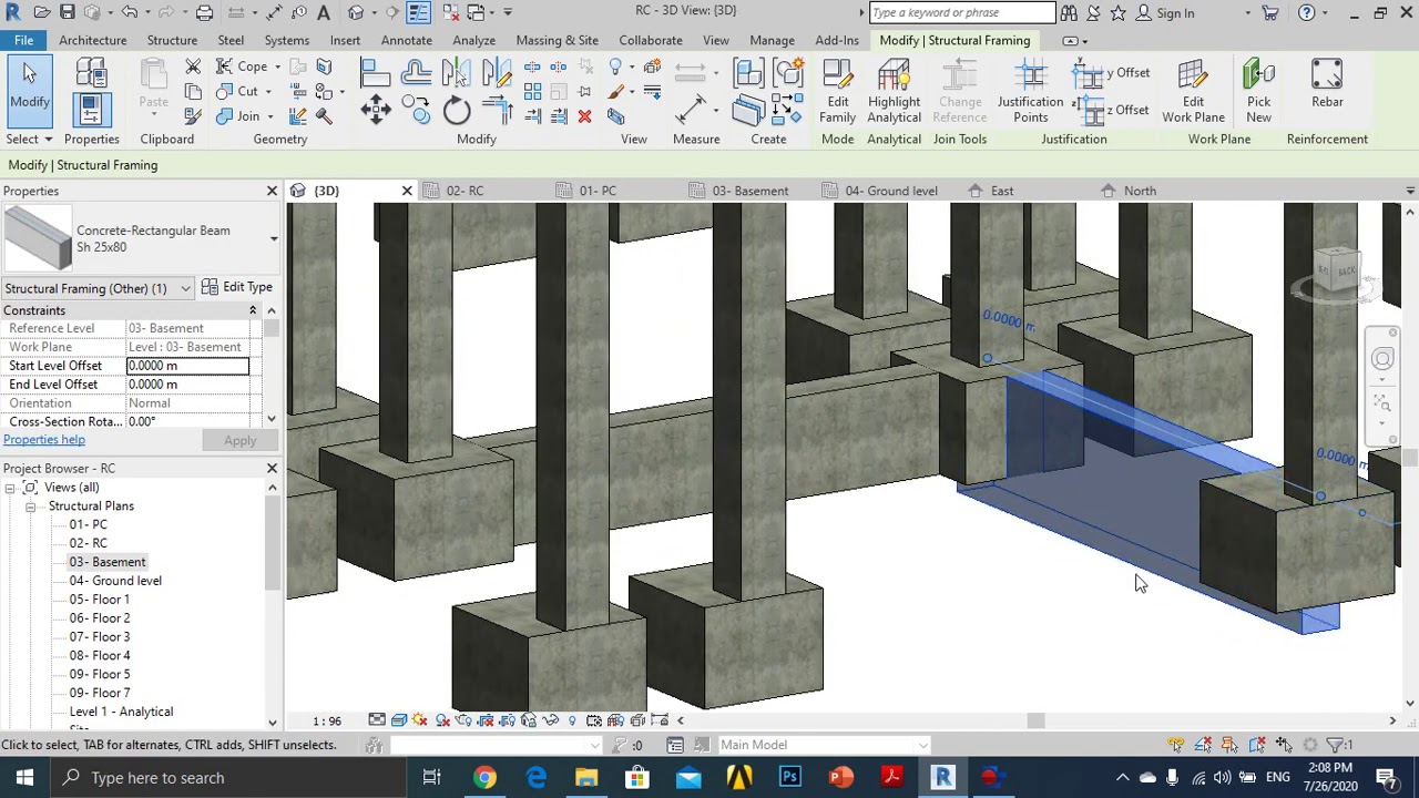 09: Revit structure - Semels and Straps - YouTube