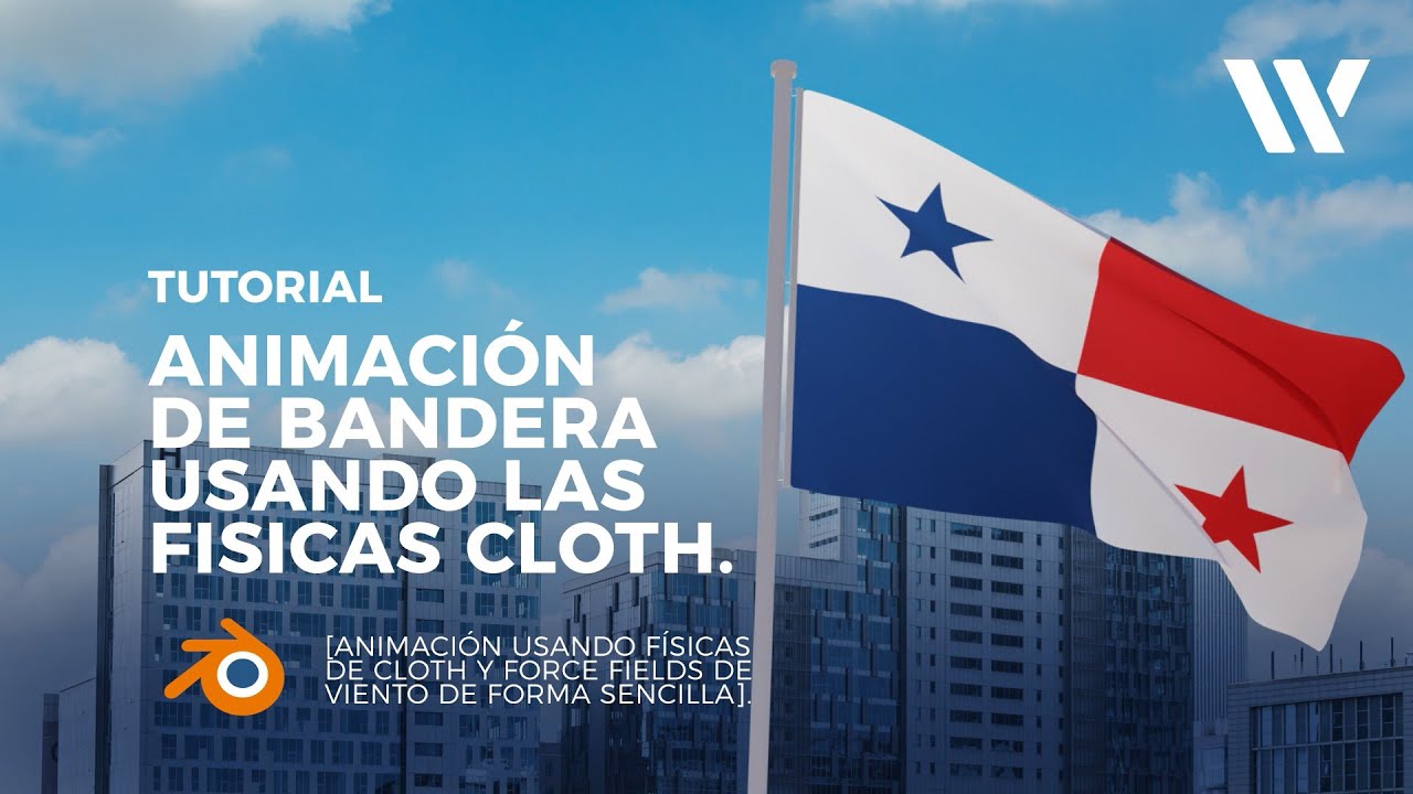 TUTORIAL - ANIMACIÓN de BANDERA usando las fisicas - BLENDER 4.0 - YouTube