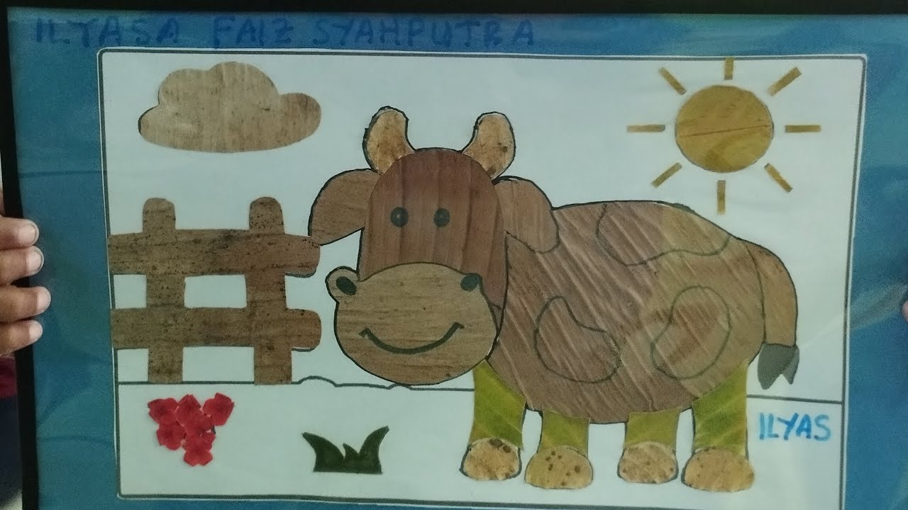 Ilyas Bercerita tentang Karya Kolase Sapi || 2024 - YouTube