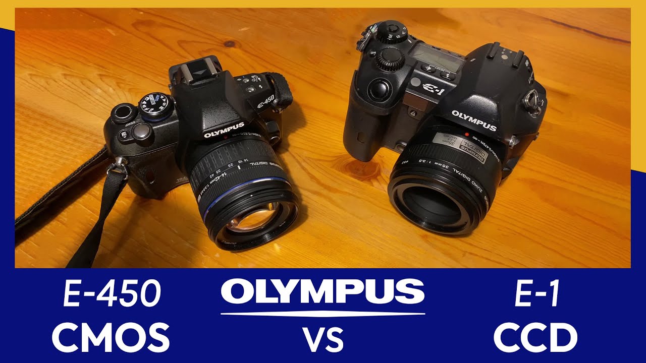 Olympus CCD and CMOS colours compared | Olympus E-1 & E-450 - YouTube