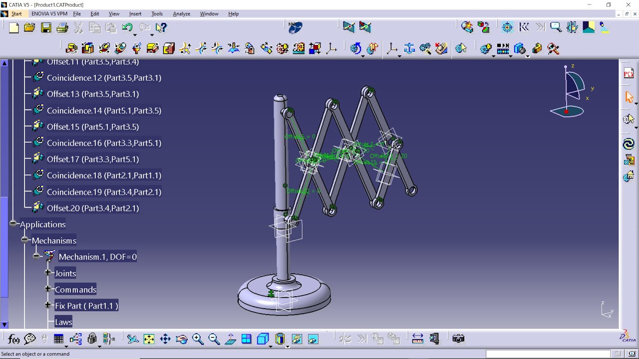 Catia DMU Kinematics - YouTube