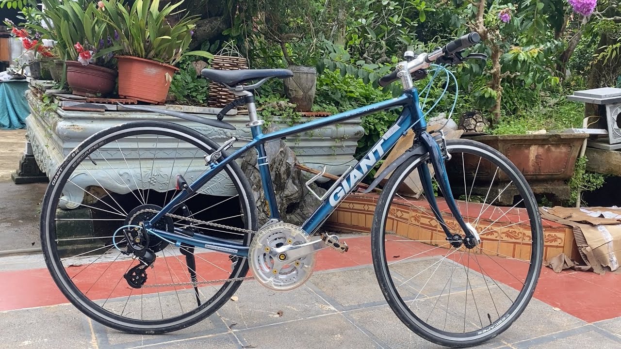 Giant R3 xuất Nhật mới 95% màu xanh 3D cấu hình Shimano 3 đĩa 8 líp ...