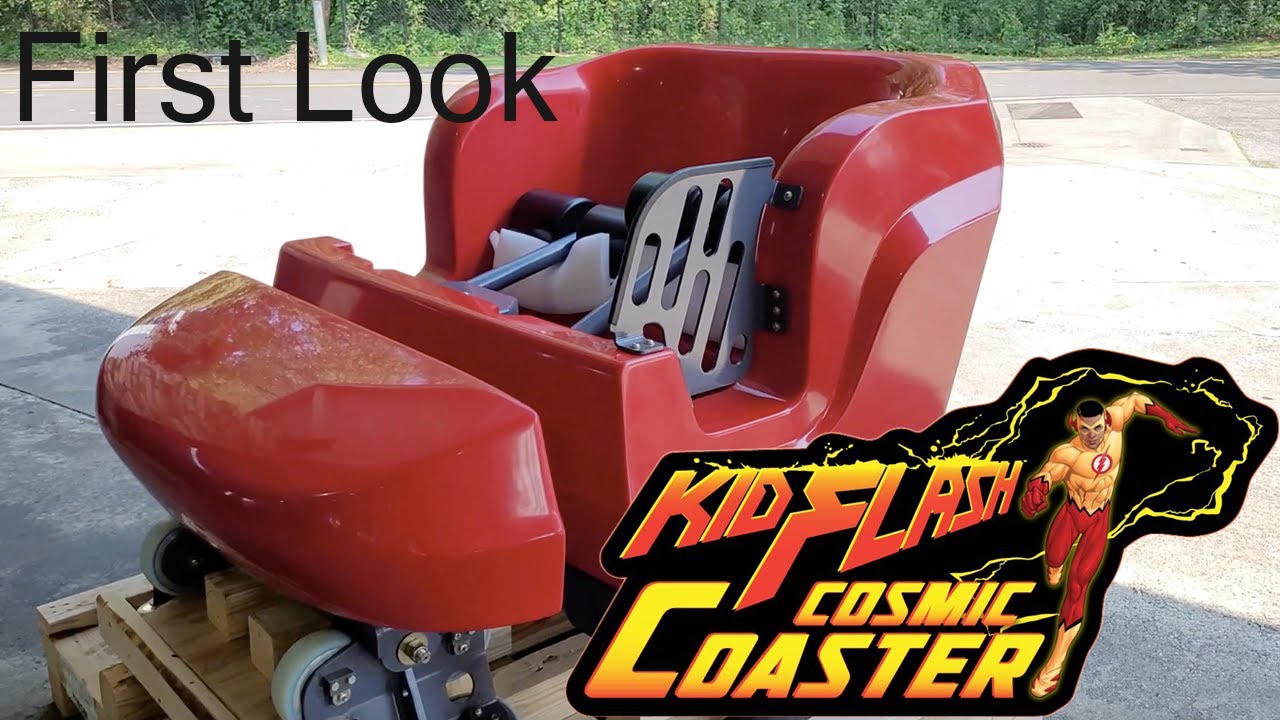 First look at Kid Flash Cosmic Coaster - YouTube