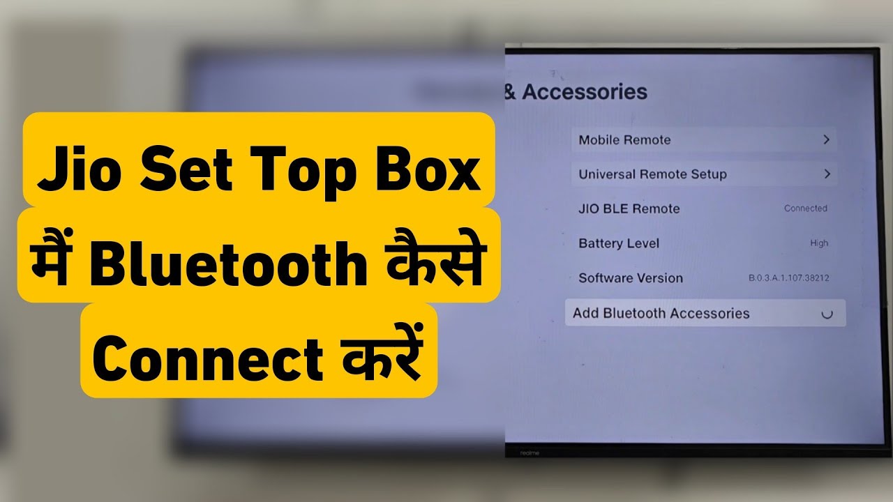 Jio Set Top Box Me Bluetooth Kaise Connect Kare || How To Connect ...