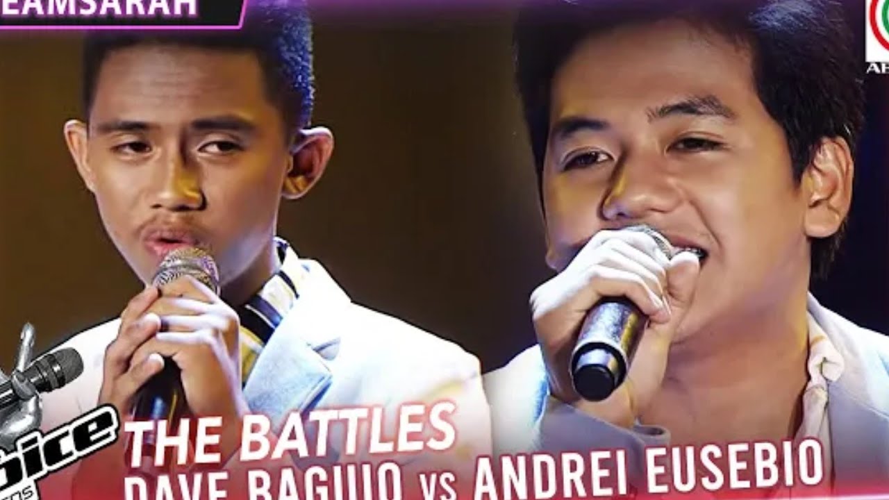 DAVE BAGUIO VS ANDREI EUSEBIO | The Battle Round | The Voice Teens 2020 - YouTube