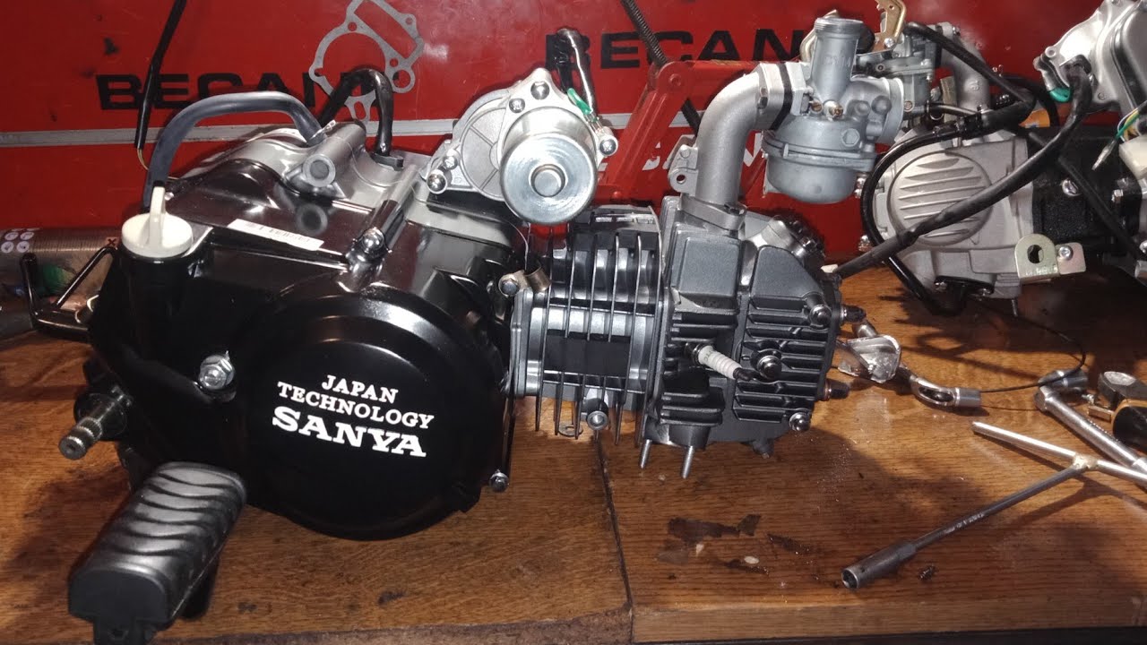 تعديل محرك موتور سانيا من 50cc الي 127cc - YouTube