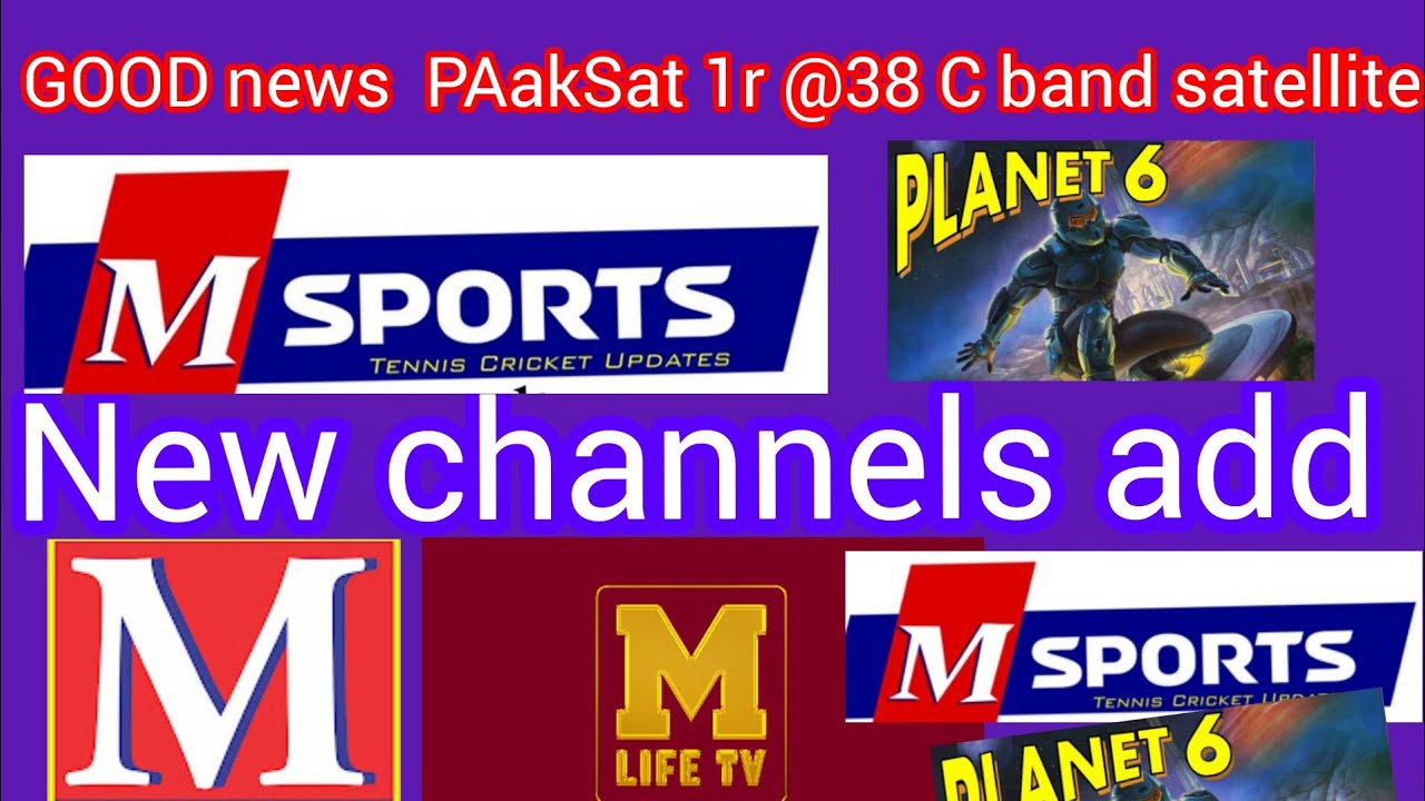 GOod news paksat 1r @38 C band satellite new channels update today ...